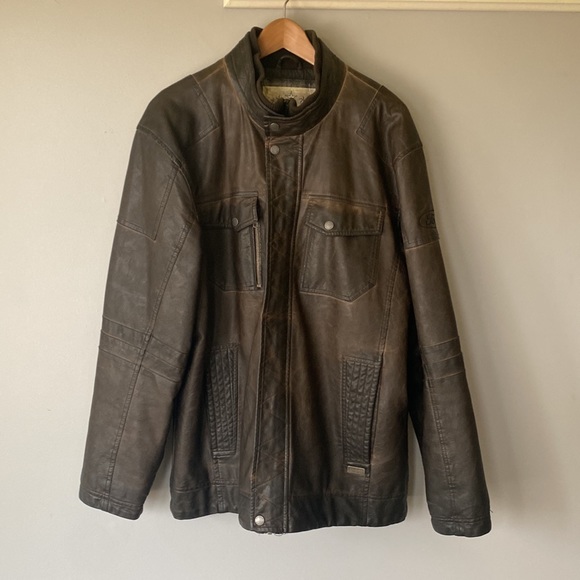 Choko Authentics | Jackets & Coats | Mens Ford Logo Vegan Leather ...